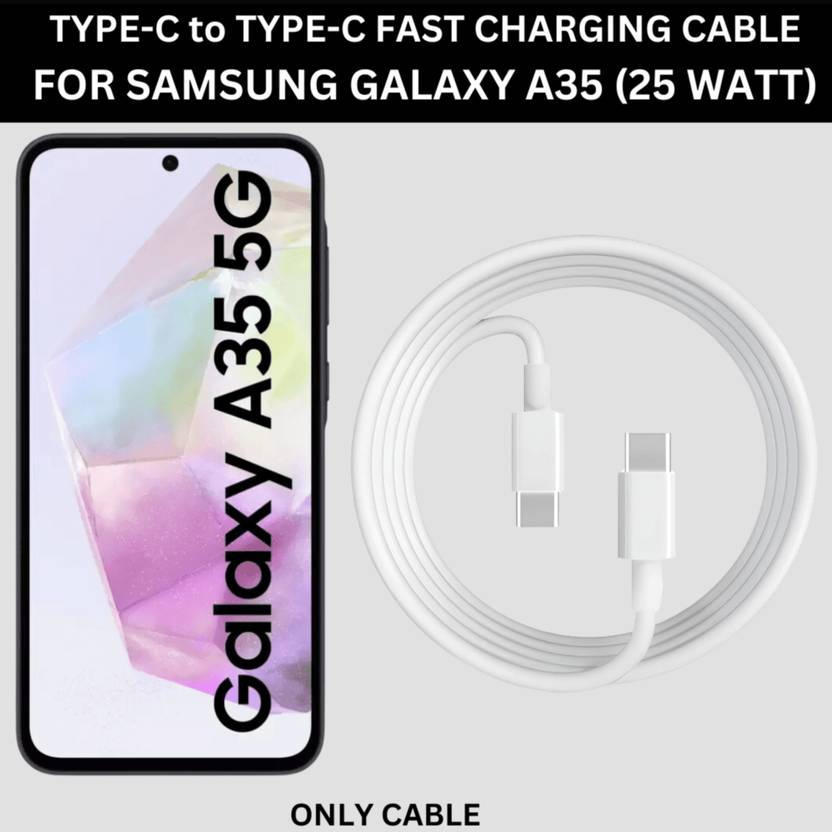 RoarX Type C 6 A 1 m TPE c to c cable Superfast Charging for Samsung ...