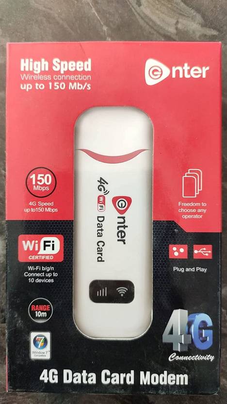 Enter USB Modem Tri Band 150Mbps 4G LTE Dongle Stick Data Card 2G/3G/4G ...