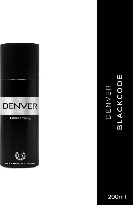 DENVER Black Code Body Deodorant Spray - For Men - Price in India, Buy ...