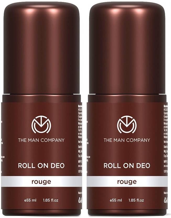 THE MAN COMPANY ROUGE Deo Roll On for Men 55 ml, Pack of 2 Deodorant ...