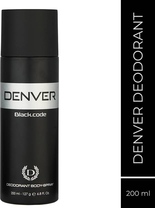 DENVER Black Code Body Deodorant Spray - For Men - Price in India, Buy ...
