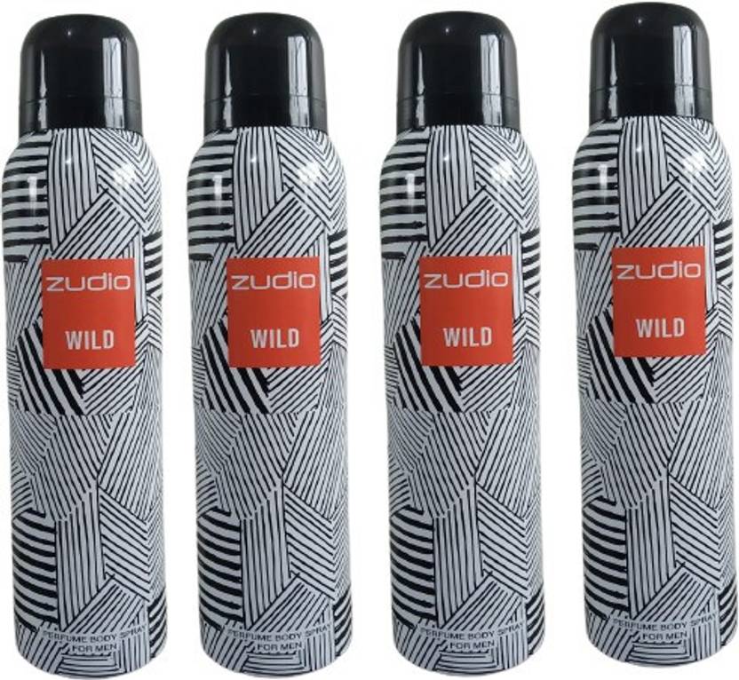 zudio WILD FOR MEN PACK OF 4 Body Spray - For Men & Women - Price in ...