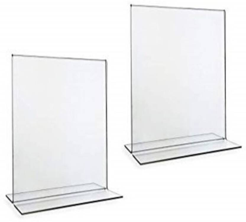 Flipkart.com | CPI 2 Compartments Acrylic 4x6in A6 T Shape Display Sign ...