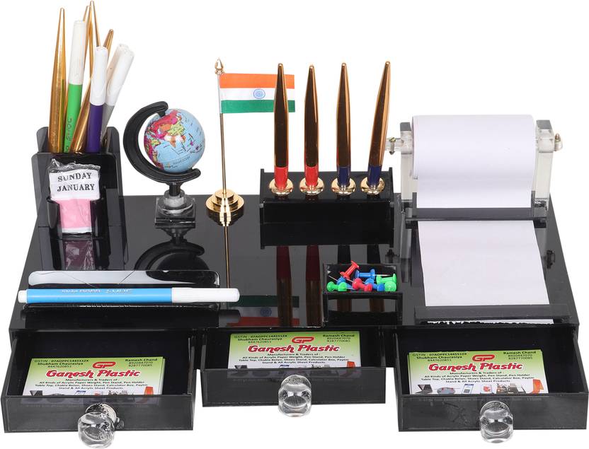 Flipkart.com | Ganesh 6 Compartments Acrylic Pen Holder Exclusive ...