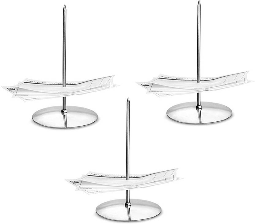 Flipkart.com | PANKU 1 Compartments Metal Receipt holder / Bill fork ...
