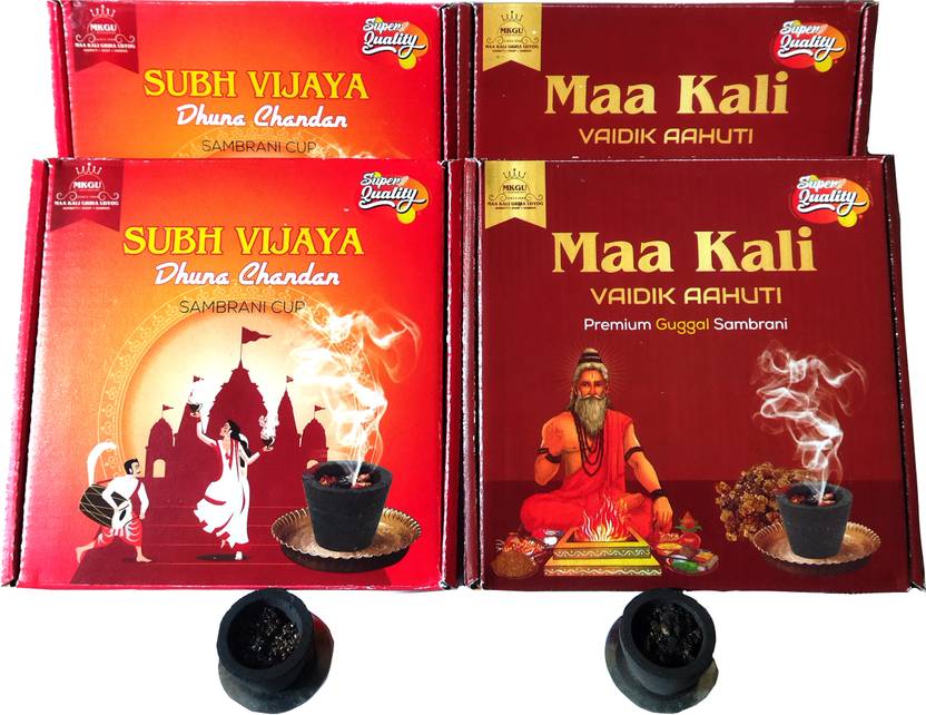 Maa Kali Puja Dhup Super Combo of Subh Vijaya Dhuna Chandan Sambrani ...