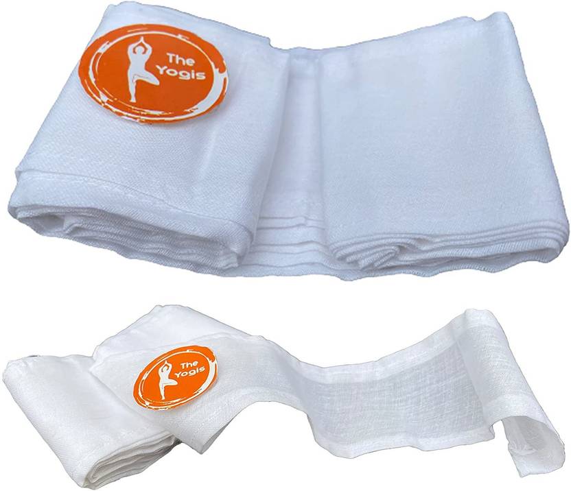 The Yogis Vastra Dhoti [ 6 Meter ] for Yoga - Set of 2 Pieces Solid ...