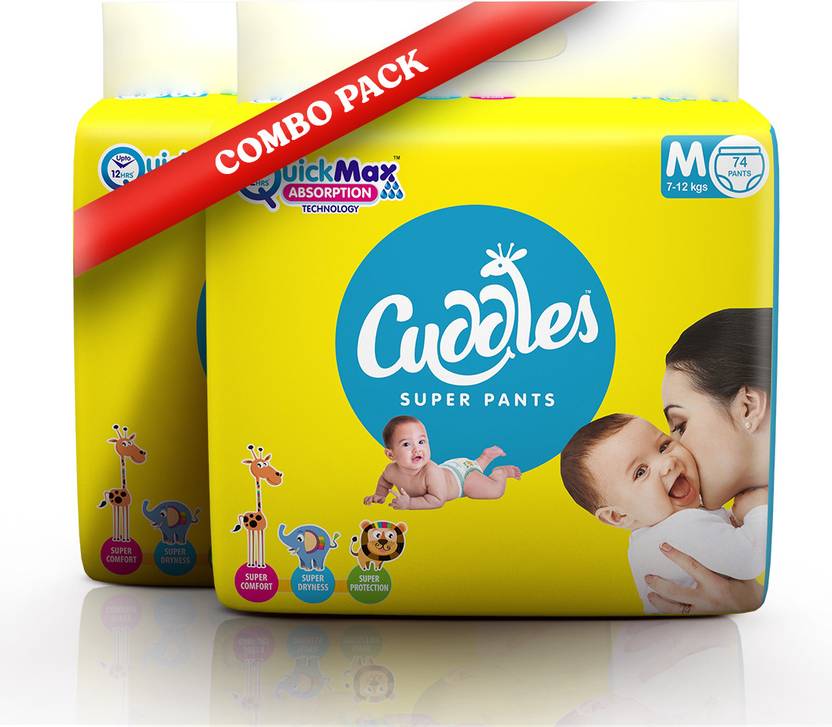 Cuddles - Super Pants Combo Pack - Medium (74*2) - M - Buy 148 Cuddles ...