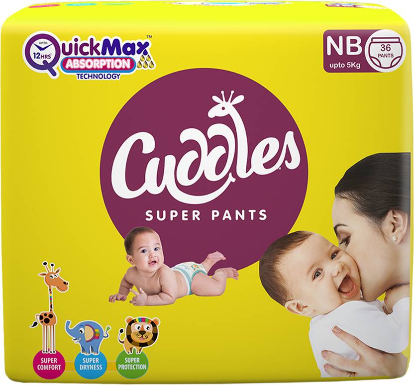 Cuddles - Super Pants Pant Style Diaper - New Born - Buy 36 Cuddles ...