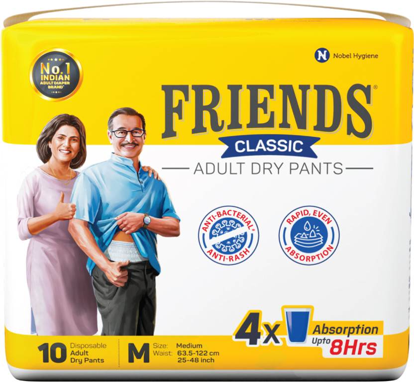 FRIENDS Classic Diaper Pull Ups Pants Adult Diapers - M - Buy 10 ...