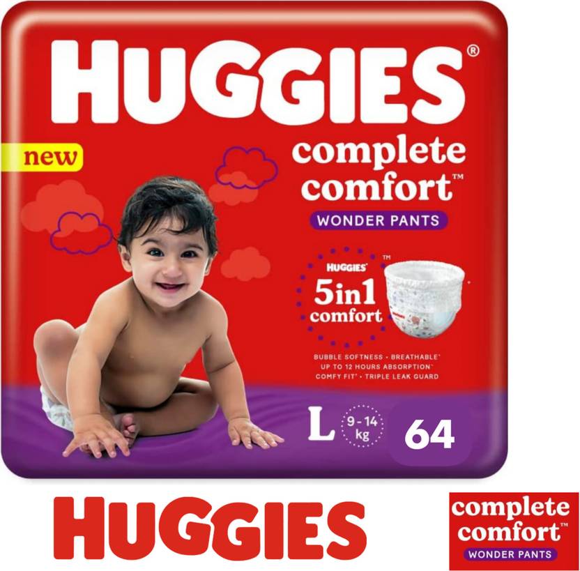 Huggies Wonder Pants L 64 Large Size - L - Buy 1 Huggies Pant Diapers ...