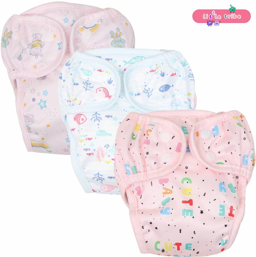 Little Tribe RINBOW, FISH & CUTE BABY PRINT Reusable Printed Fabric ...