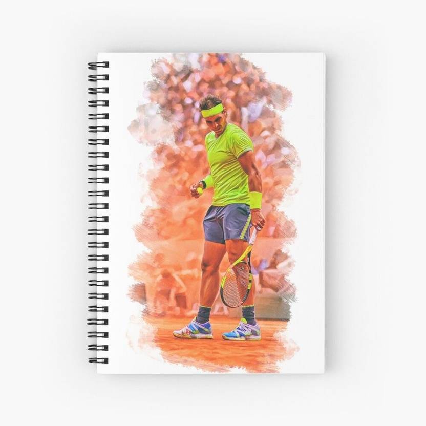 craft maniacs 2024 RAFAEL NADAL NOTEBOOK A5 Notebook RULED 160 Pages ...