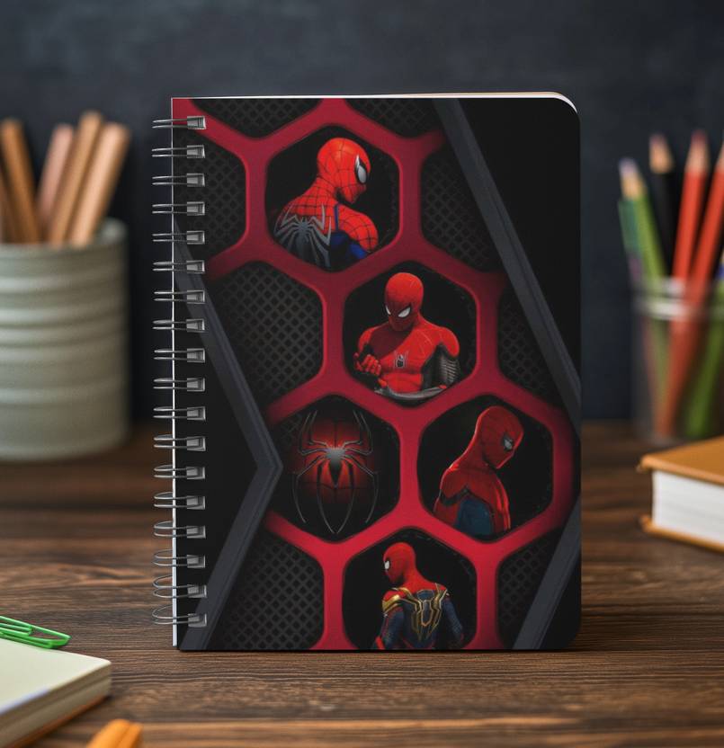 Graphic Word Spider-Man A5 Notebook Unruled 160 Pages Price in India ...
