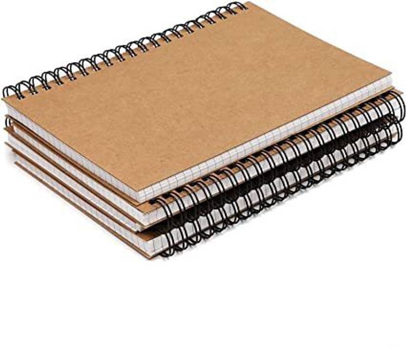 TWONE Spiral Bound Graph Paper Notebooks A5 Notebook Squared 100 Pages ...