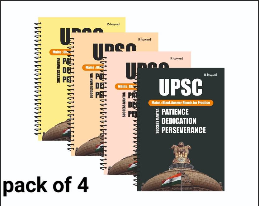 RLanyard UPSC Mains Answer Writing Booklet A4 Notebook ,70 gsm with ...