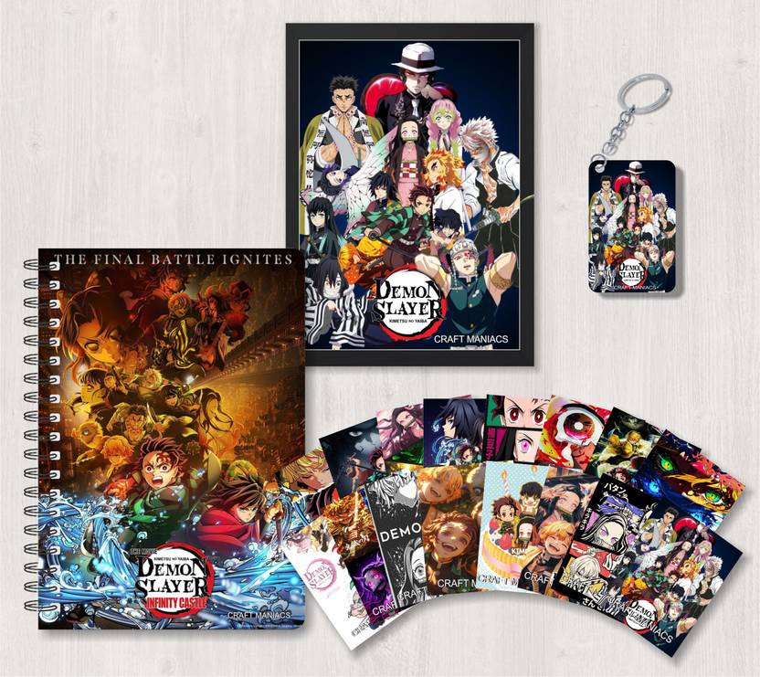 craft maniacs DEMON SLAYER COMBO A5 Diary RULED 120 Pages Price in ...