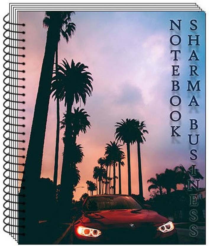 KRASHTIC Spiral Notebook A4 Size 200 Pages Unruled White Plain Page set ...