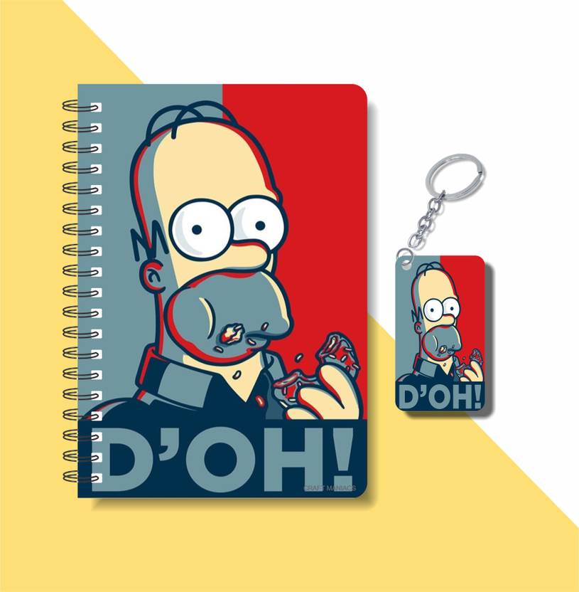craft maniacs THE SIMPSONS A5 Diary RULED 160 Pages Price in India ...