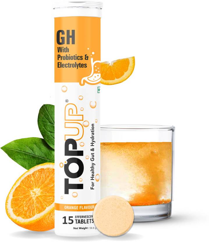 TOPUP GH | Probiotics + Electrolytes For a Healthy Gut Orange Flavour ...
