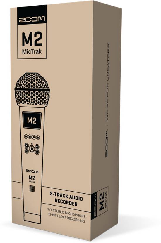 ZOOM M2 MicTrak 2-Track Audio Handheld Recorder 2 Tracks Digital Multi ...
