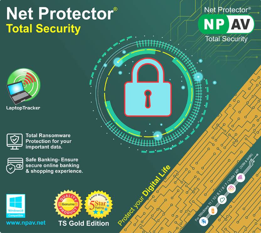 Net Protector 2023 1 PC 1 Year Total Security (Email Delivery - No CD ...