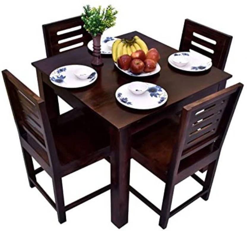 WOOD AFFAIR Solid Wood 4 Seater Dining Table Price in India - Buy WOOD ...