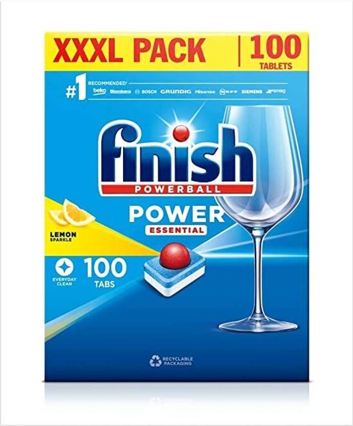 Finish Dishwasher Tablets All In 1 Powerball Lemon - 100 Tablets ...