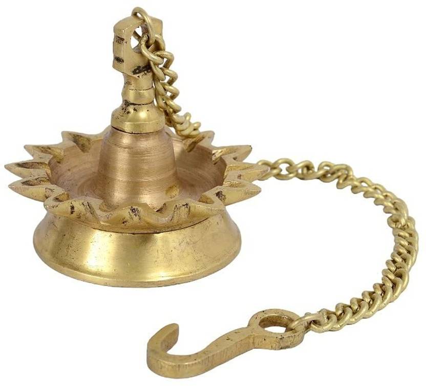 Skywalk Brass Hanging Diya Price in India - Buy Skywalk Brass Hanging ...