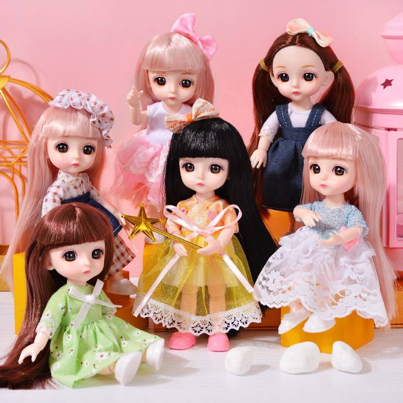 DSR 14/15CM BJD Doll 13 Moveable Jointed 15cm Dolls (Pack of 2)Multi ...
