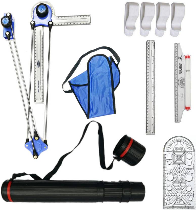 Book birds Mini drafter, sheet holder, scales & Engineering Template ...