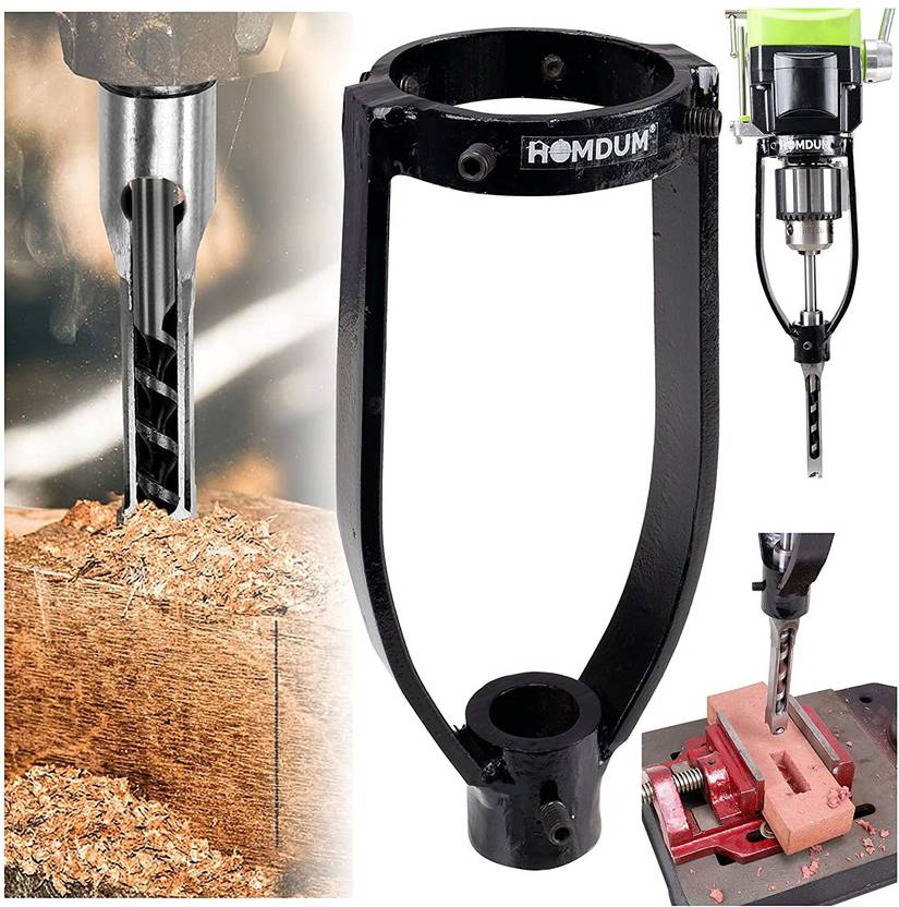 Homdum Square Hole Drill Bit Attachment Bench drill to DIY Tenoning ...