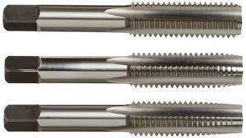 AASONS HALO Carbon Steel BSW Threading Hand Tap Set 3/8", 9.52 mm, Grey ...