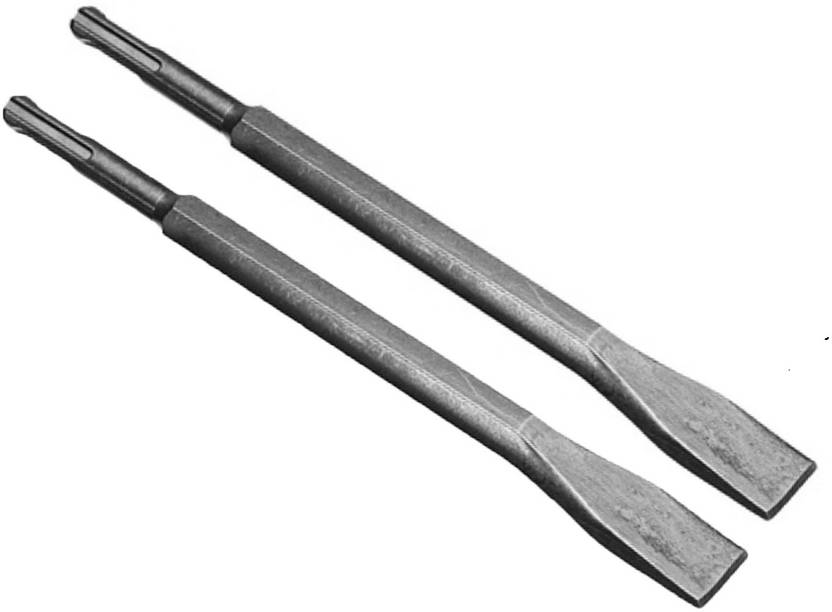DUMDAAR Heavy duty L14X 250mm hammer SDS plus shank chisel bit (pack of ...