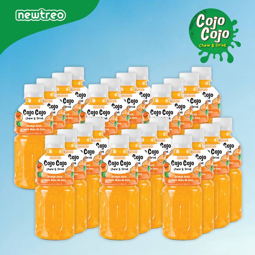 Newtreo Cojo Cojo Orange Juice With Nata De Coco Pack Of 24 Chew And ...