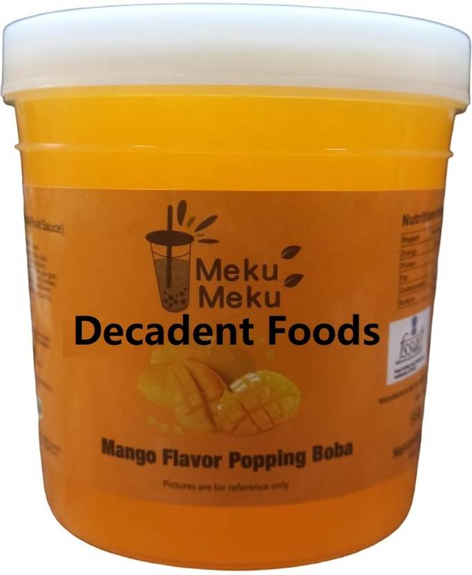 Decadent Foods Meku Meku Popping Boba Juice | Delicious Mango Flavor Price in India - Buy ...