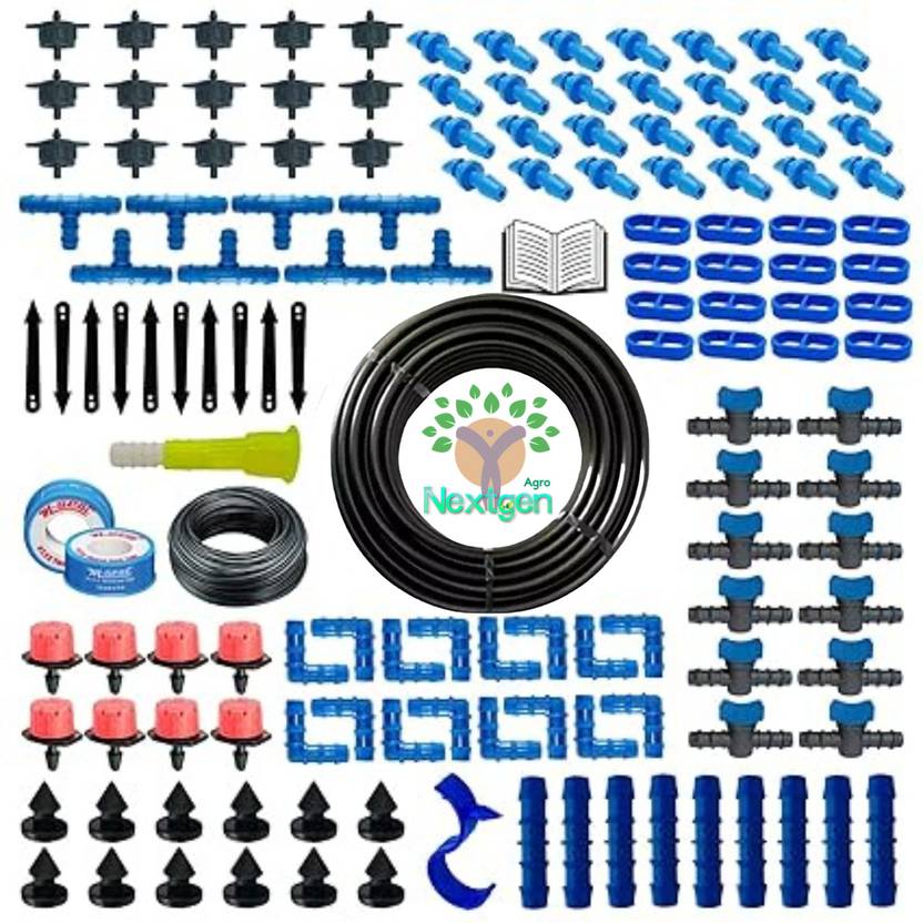nextgenagro Drip Irrigation Garden Watering 100 Plants Kits Drip ...