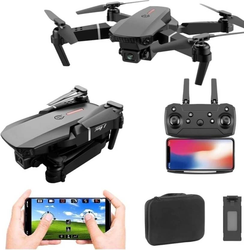 Drone J Remote Control 360 Flip Stunt E88 Pro camera : Soar, Snap, Share Drone Price in India ...
