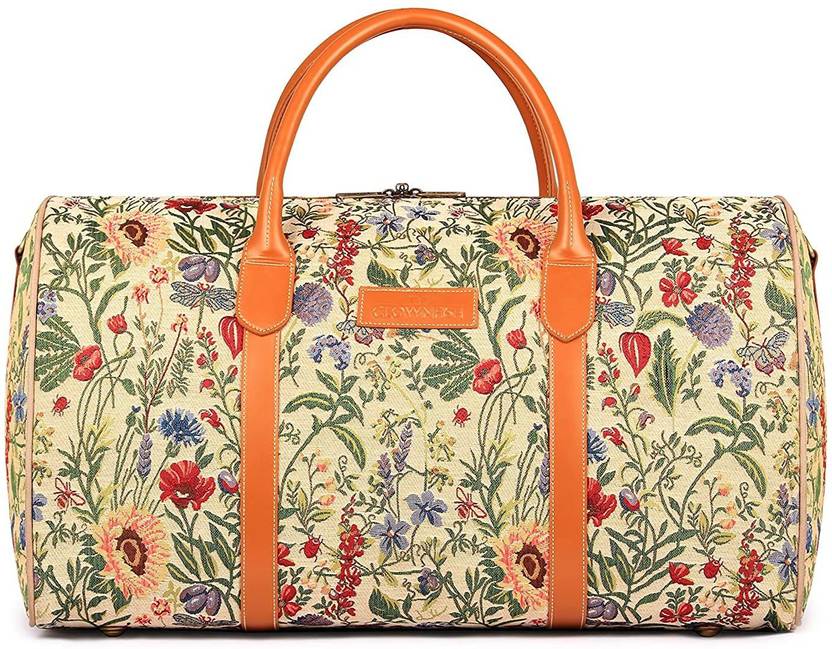 The CLOWNFISH Blomster Tapestry 44 litres Duffle Bags Travel Bag ...