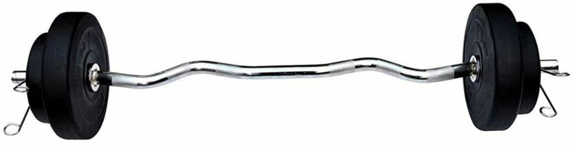 SHIVAM SPORTS 2 kg 3Feet Curl Gym Rod with Locks, Weight Lifting Bar ...