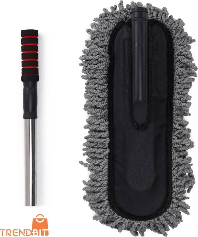 TRENDBIT Car Cleaning Brush Microfiber Fixable Duster with Expandable ...