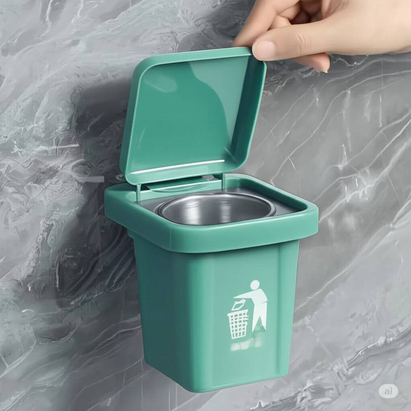 Padchaaya Steel Removable Tray Smoking Dustbin for Bathroom Toilet ...