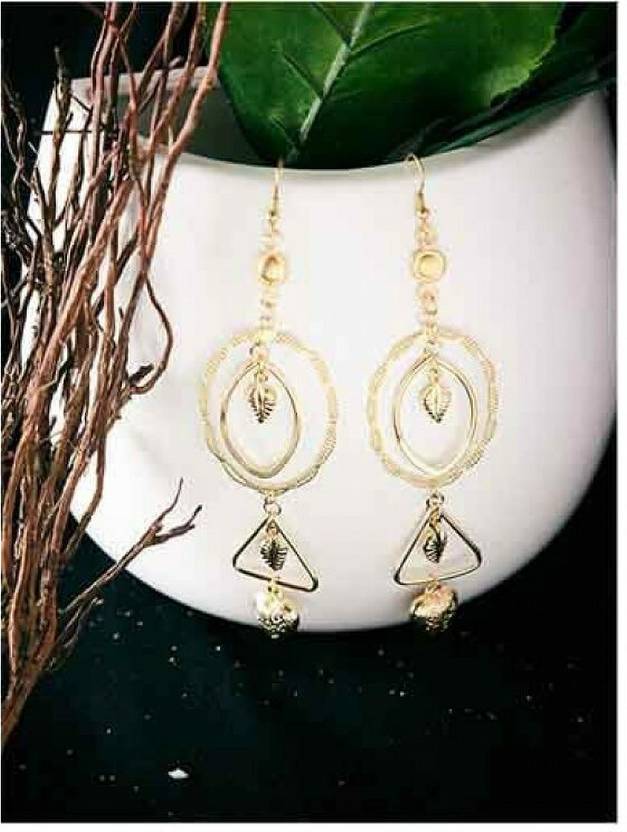 Flipkart.com - Buy gftyu bjhh Zircon Sterling Silver Jhumki Earring ...