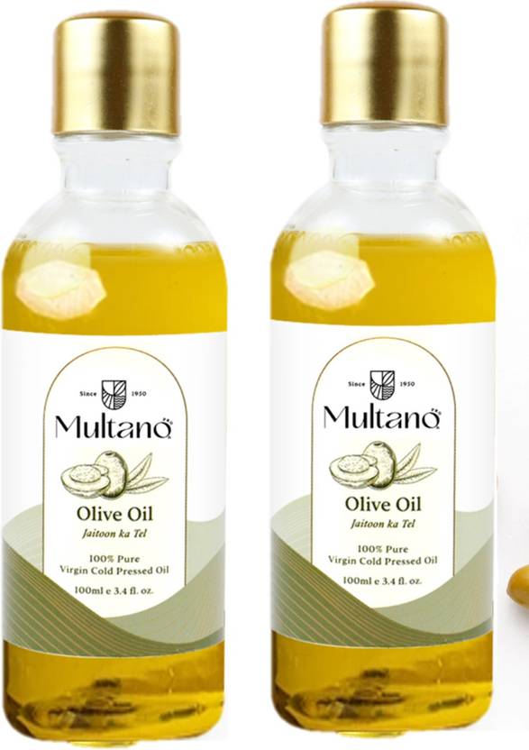Multano Pro Cold Pressed Olive Oil Jaitoon ka Tel Pure Virgin Oil 100ml ...