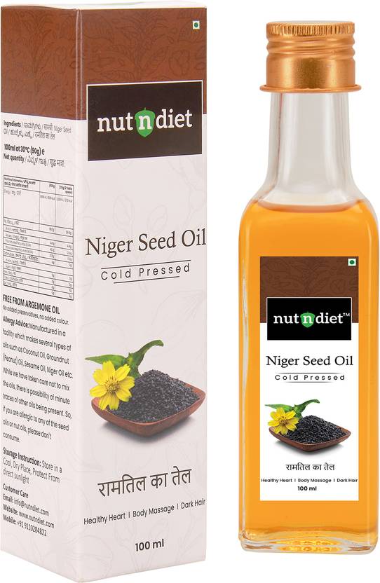 nutndiet Cold Pressed Niger Seed Oil, Heart Healthy Edible Ramtil ka ...