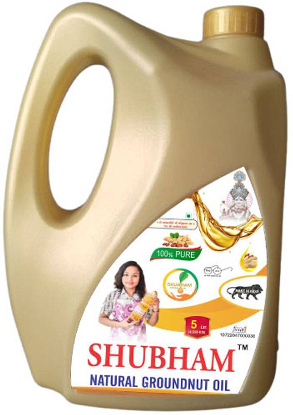 SHUBHAM NATURAL SHUBHAM 5LTR Groundnut Oil Can Price in India - Buy ...