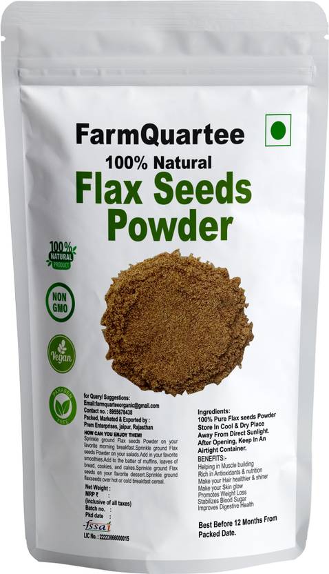 FarmQuartee Flax Seed Powder / Alsi Powder ( Pure And Natural ) - 227 ...
