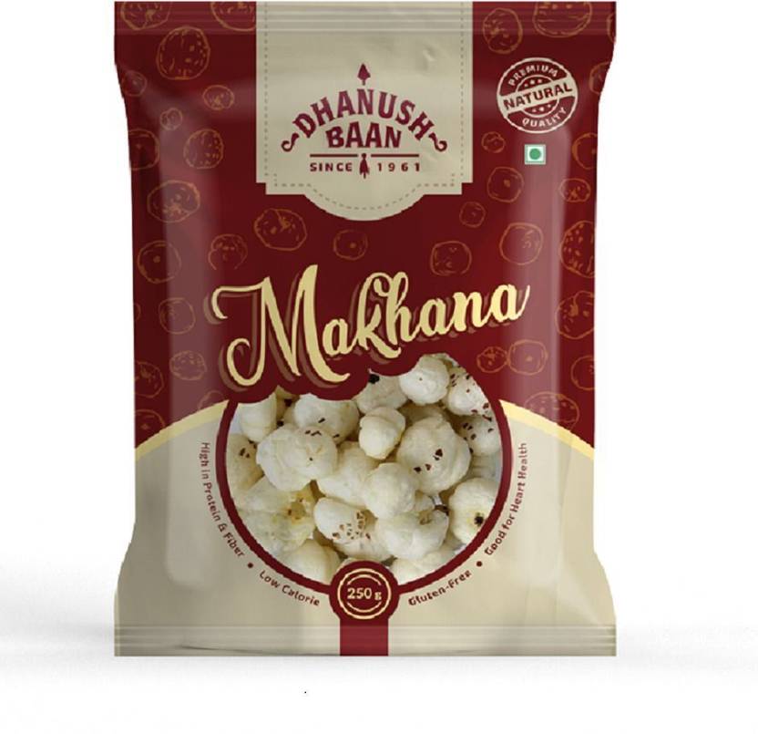 Dhanush Ban Premium Phool Makhana, Regular Lotus Seed Pop/Gorgon Nut ...