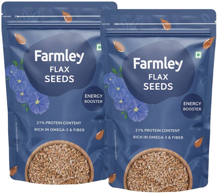 Farmley Premium Brown Flax Seeds 400g Brown Flax Seeds Price in India ...