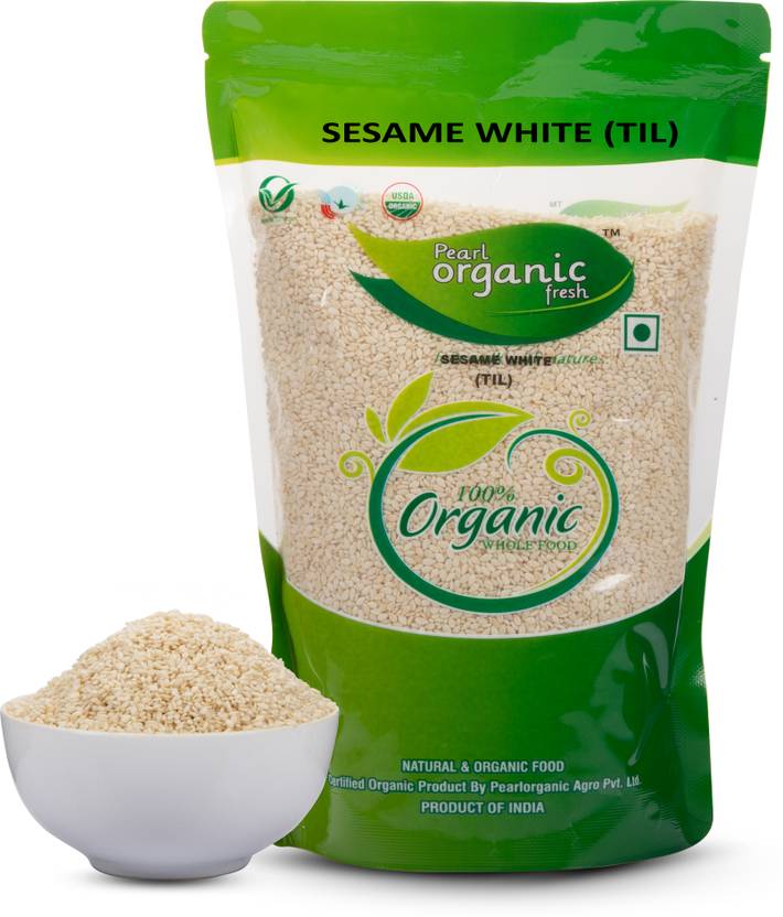 Pearl Organic Fresh SESAME WHITE(TIL) Sesame Seeds Price in India - Buy ...